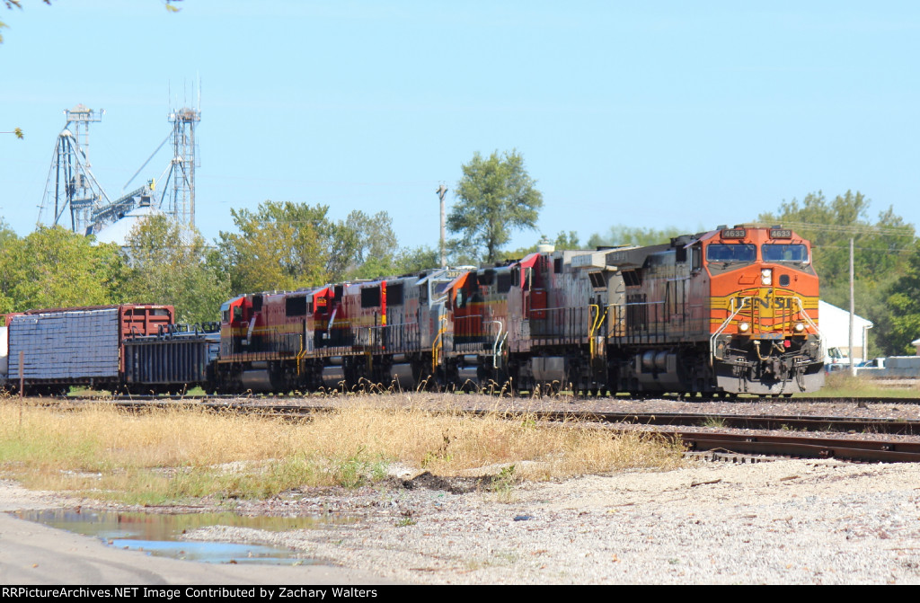 BNSF 4633 622 2129 KCS 3973 3948 3929
